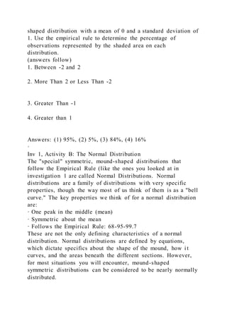 Module Five Normal Distributions & Hypothesis TestingTop of F | PDF