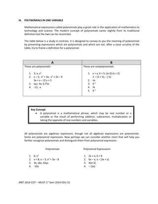 Module For Mathematics | DOCX