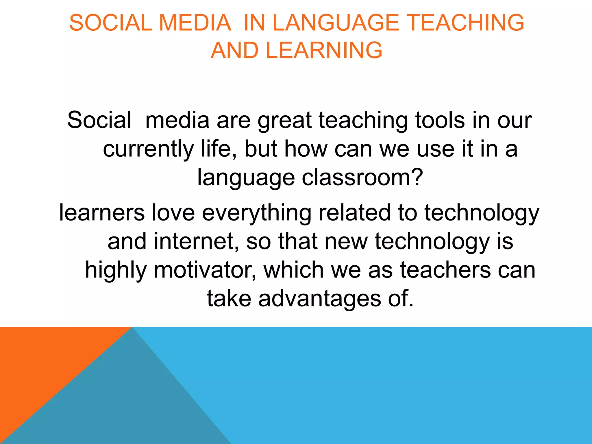 Module four language learning resources | PPT