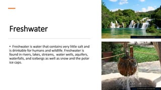 water vocabulary | PPTX