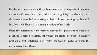 COMMUNITY DEVELOPMENT THEORY AND PRACTICE MODULE FOUR .pptx