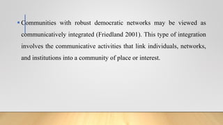 COMMUNITY DEVELOPMENT THEORY AND PRACTICE MODULE FOUR .pptx