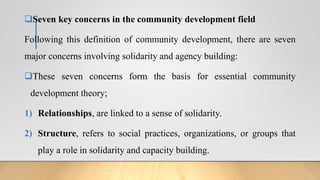 COMMUNITY DEVELOPMENT THEORY AND PRACTICE MODULE FOUR .pptx