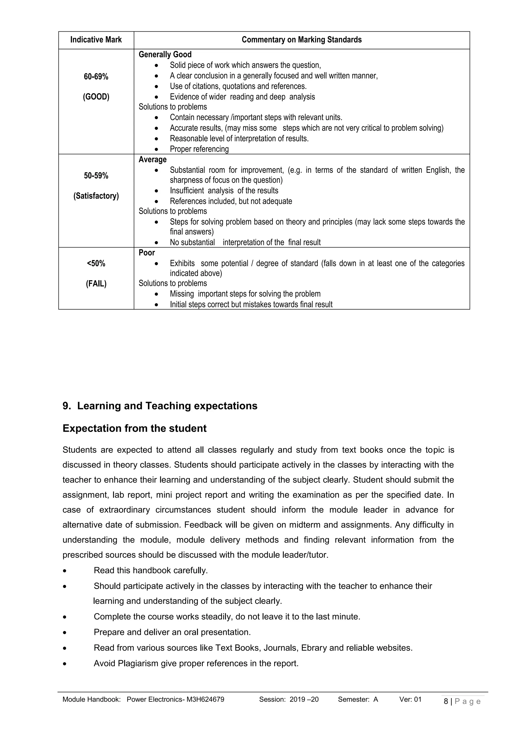 Module hand book | PDF