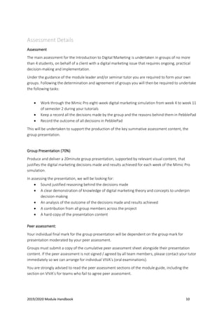 Module Handbook Introduction to Digital Marketing | PDF