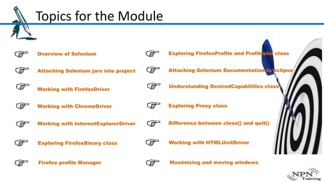 Module 01 - WebDriver Basics | PPTX