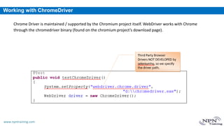 Module 01 - WebDriver Basics | PPT