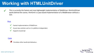 Module 01 - WebDriver Basics | PPT