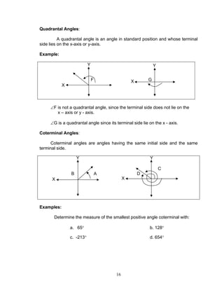 Module i circular functions | PDF