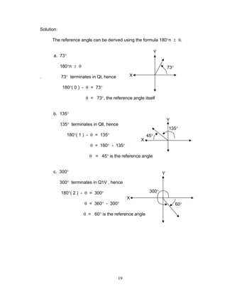 Module i circular functions | PDF