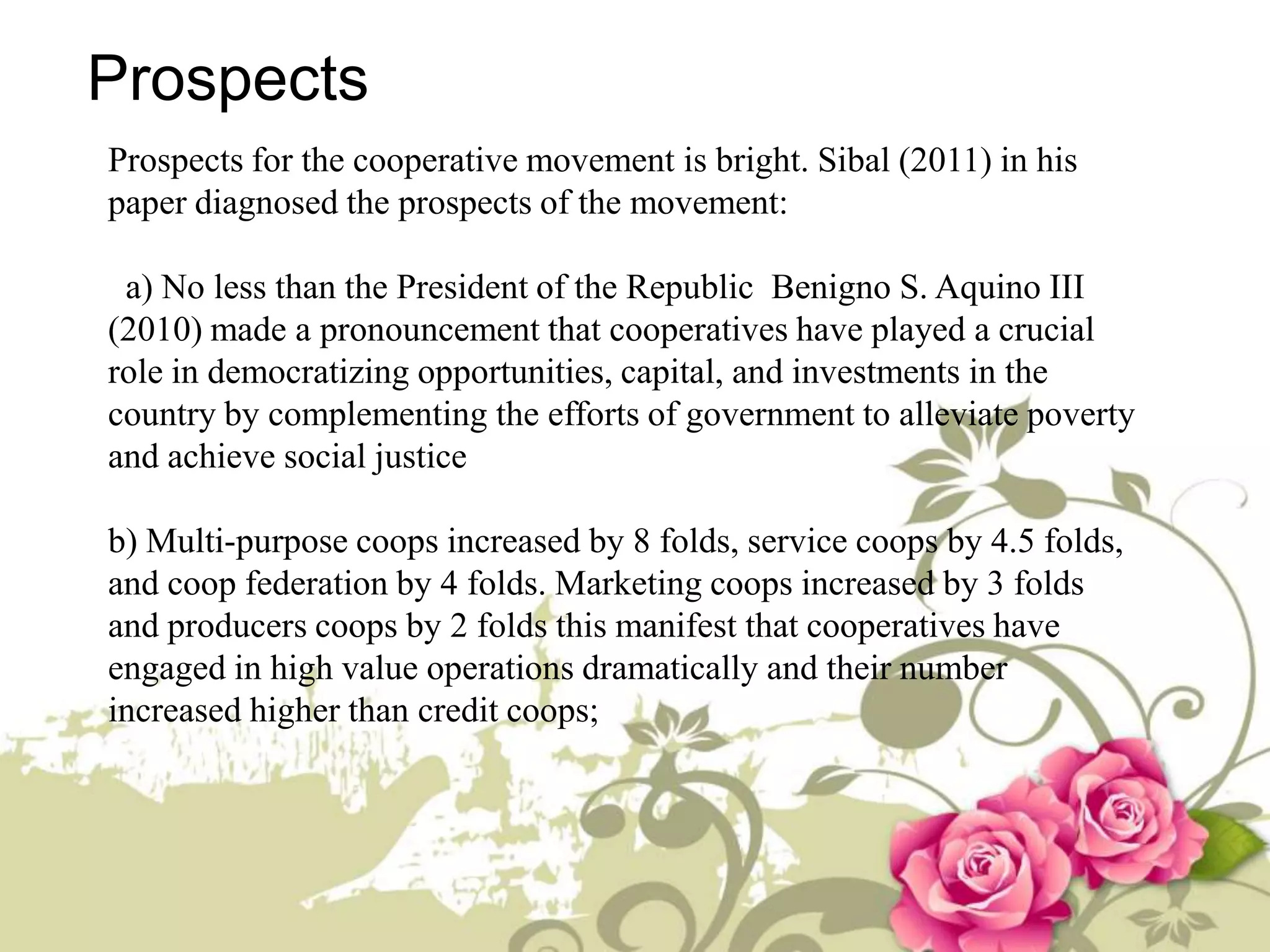 Module I Concepts Principles Types Of Cooperatives Pptx