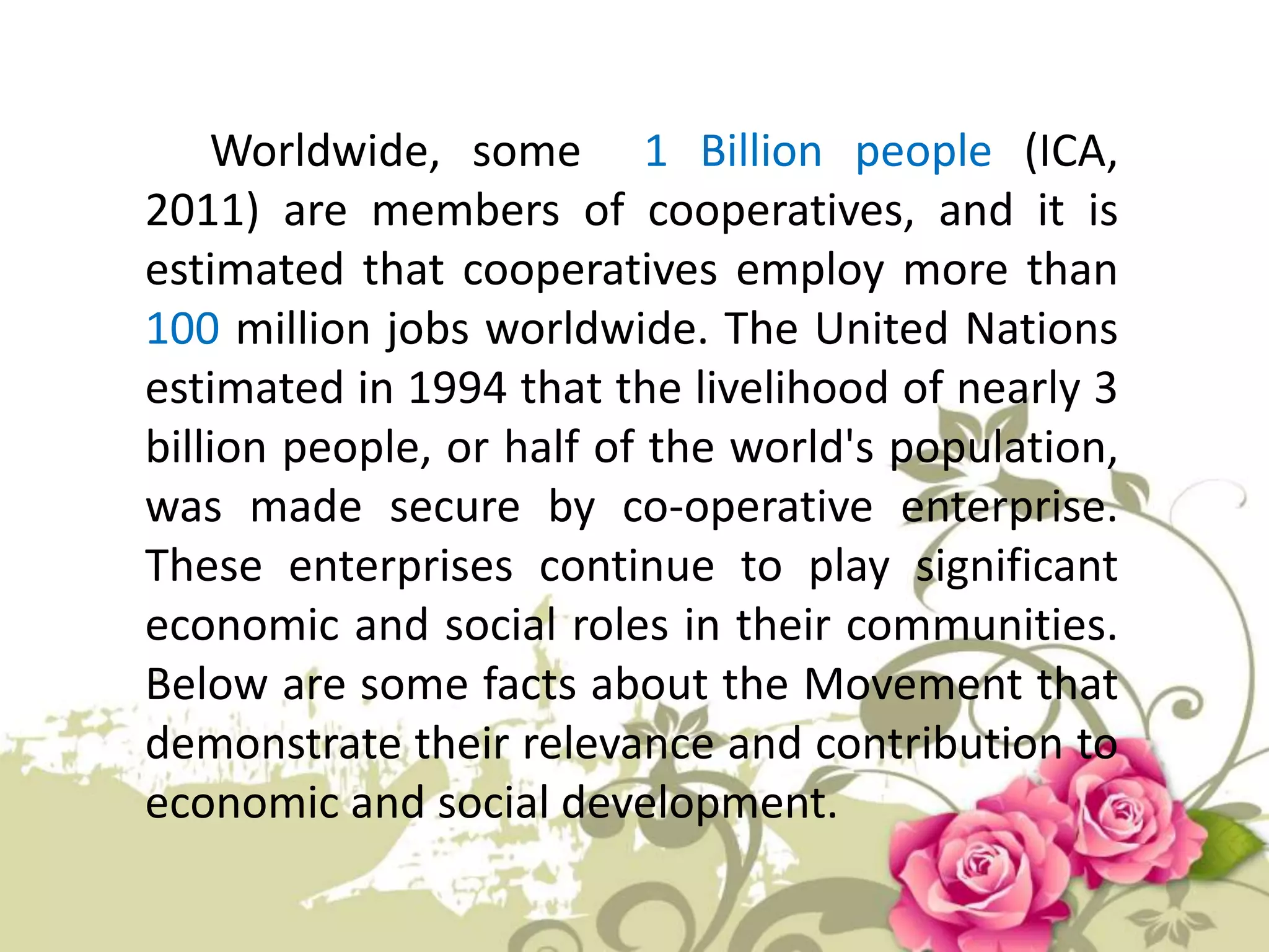 Module I Concepts, Principles, Types of Cooperatives | PPTX