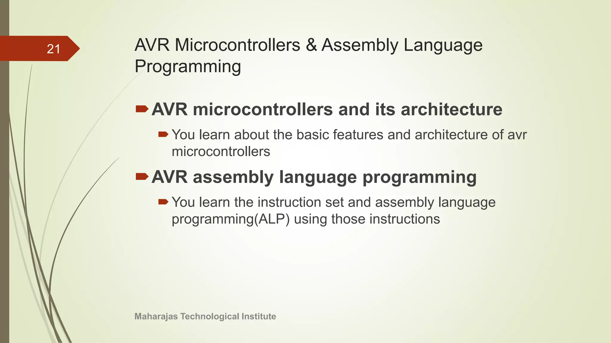ATmega32-AVR microcontrollers-Part I | PPTX | Computer Peripherals | Computing