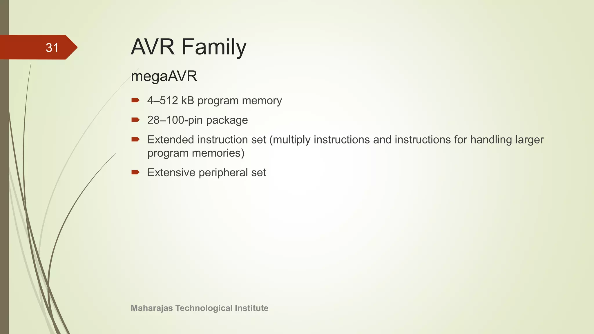 ATmega32-AVR microcontrollers-Part I | PPTX | Computer Peripherals | Computing