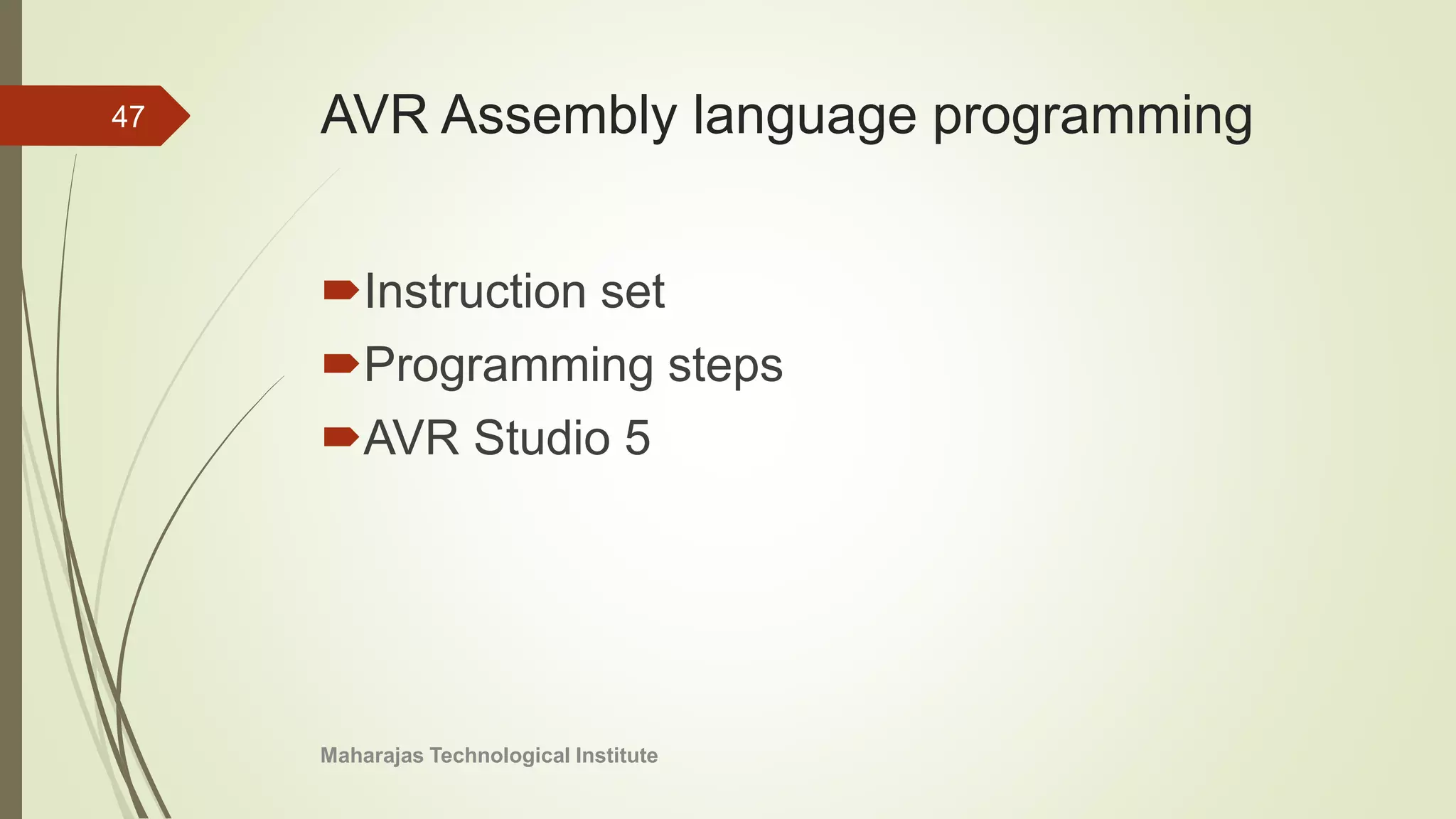 ATmega32-AVR microcontrollers-Part I | PPTX | Computer Peripherals | Computing