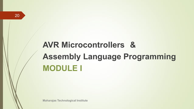 ATmega32-AVR microcontrollers-Part I | PPTX | Computer Peripherals | Computing