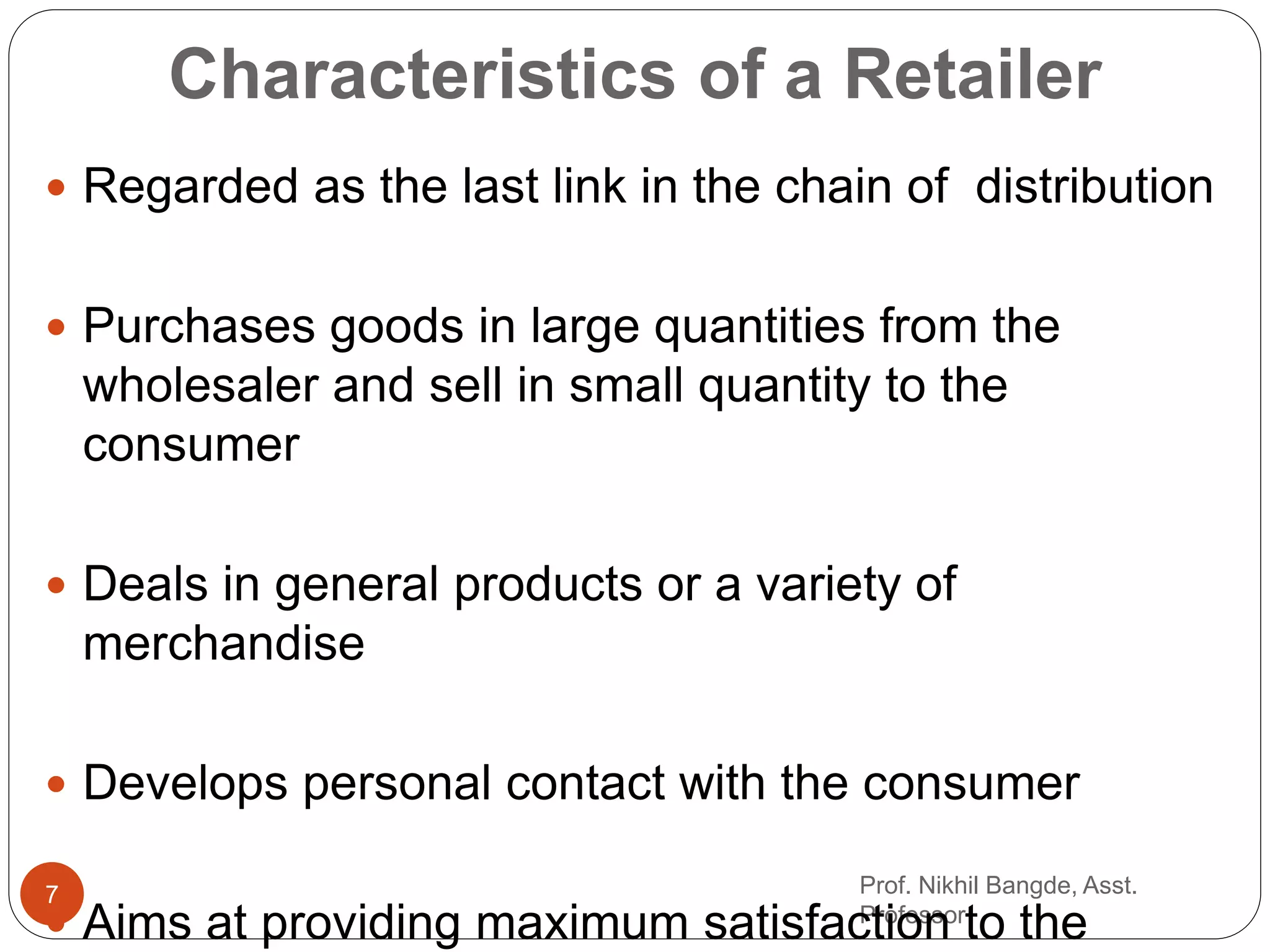 Introduction to Retailing | PPTX
