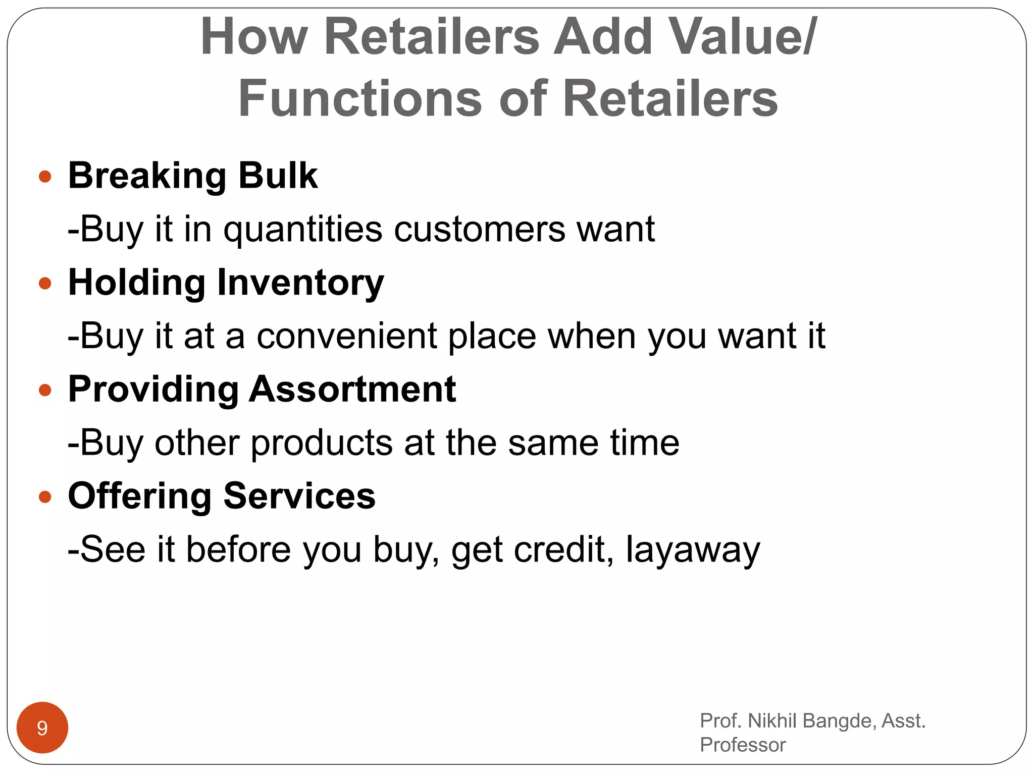 Introduction to Retailing | PPTX