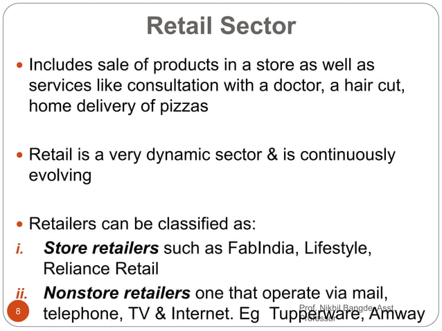 Introduction to Retailing | PPTX | Retail Industry | Industries