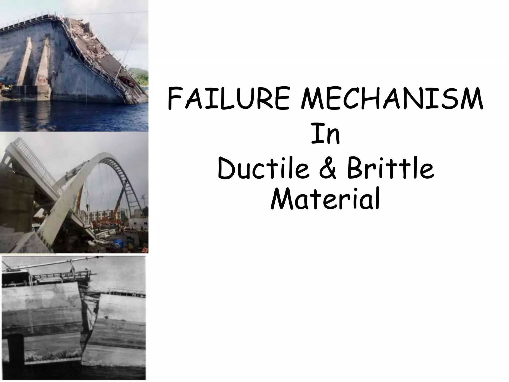 Failure Mechanism In Ductile & Brittle Material | PPTX
