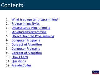 DISE - Programming Concepts | PPT