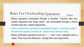 Operator Overloading | PPT