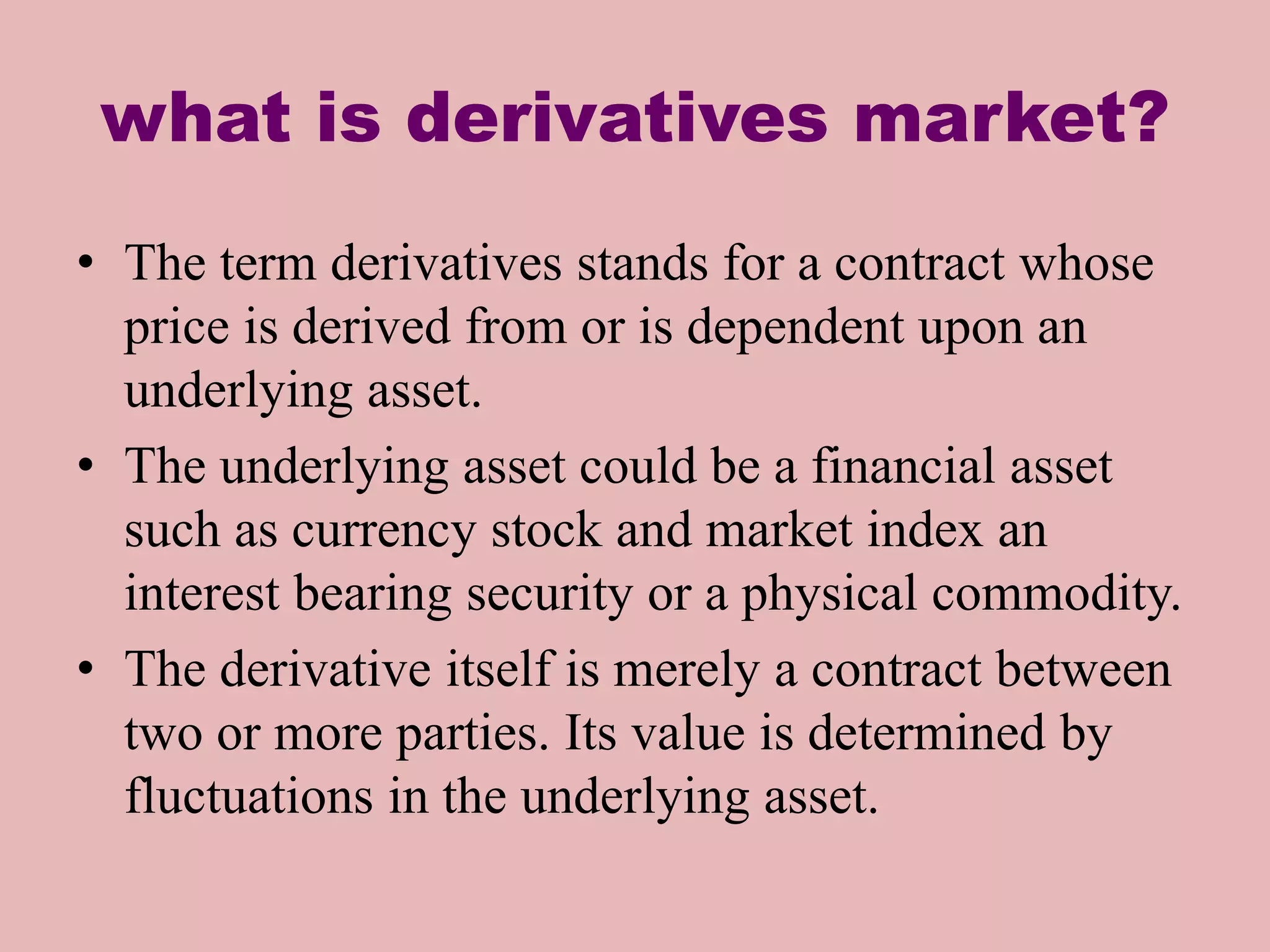 Module II_ Derivatives.pptx | Stocks and Bonds | Personal Investing