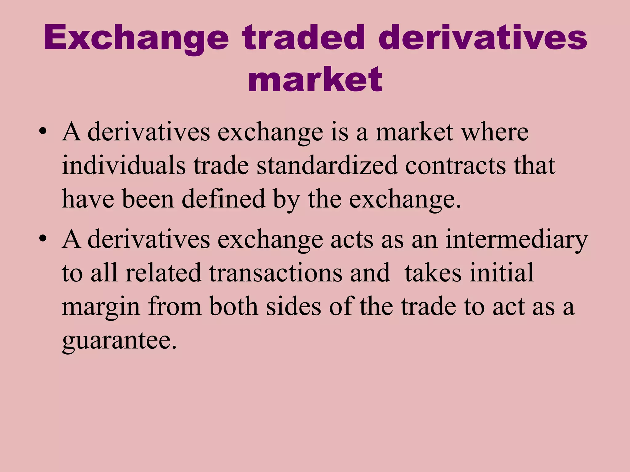 Module II_ Derivatives.pptx | Stocks and Bonds | Personal Investing