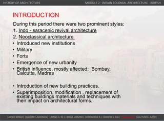 INDIAN COLONIAL ARCHITECTURE - BRITISH | PPTX