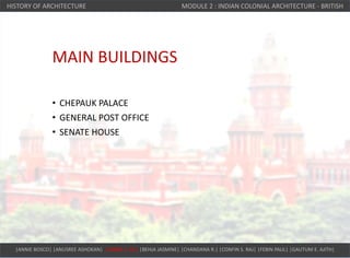 INDIAN COLONIAL ARCHITECTURE - BRITISH | PPTX