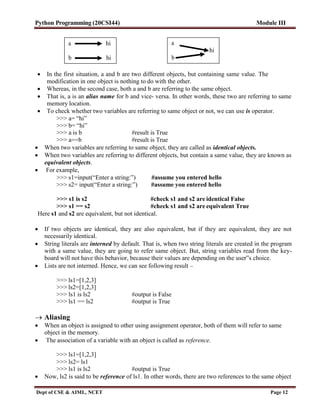 Module III.pdf | Programming Languages | Computing