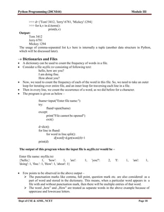 Module III.pdf | Programming Languages | Computing