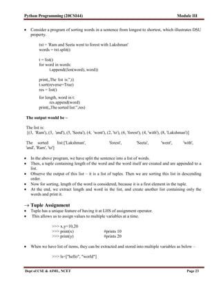 Module III.pdf | Programming Languages | Computing
