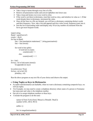 Module III.pdf | Programming Languages | Computing