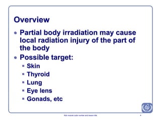 Module III.2.6-Effects of partial body irradiation.ppt