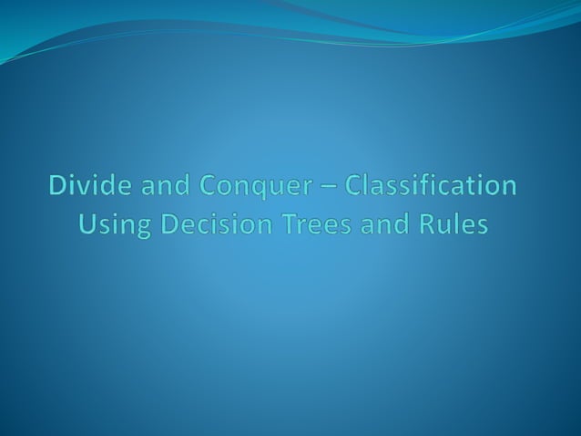 Module III - Classification Decision tree (1).pptx