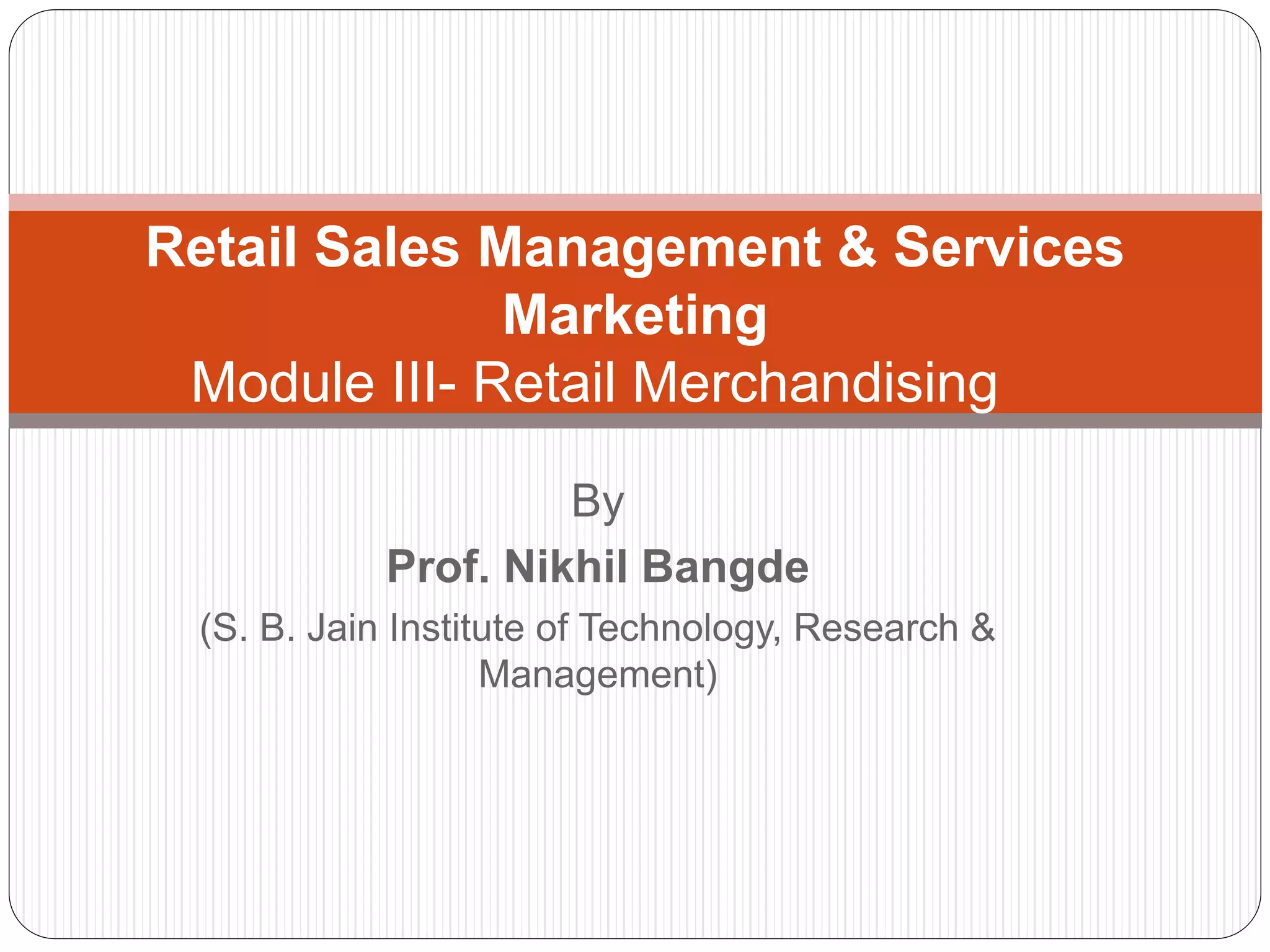 Retail Merchandising | PPTX