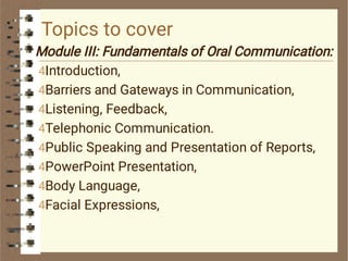 Module II & III Oral presentation.pdf