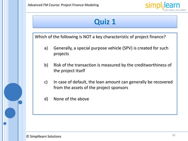 Module iii project_finance_modeling | PPT