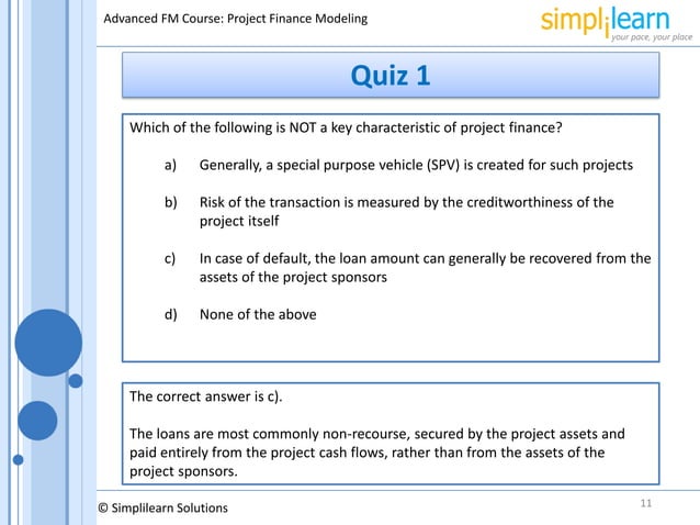 Module iii project_finance_modeling | PPT
