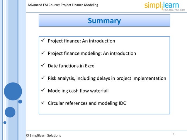Module iii project_finance_modeling | PPT