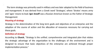 Module I Introduction to Strategic Management .pptx