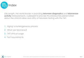 Module I - Introductory clinical presentation to telomere testing | PDF
