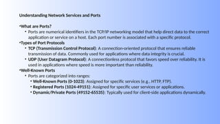 ServicesPorts on systems, identifying open ports | PPTX