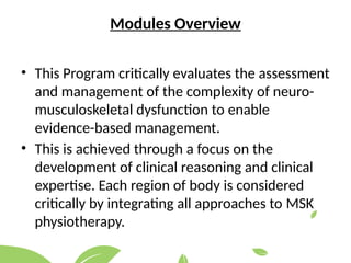 Module I clinical reasoning for Lumbopelvic complex | PPTX | Physical ...