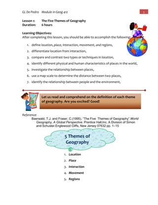 Module in Geog 412:Geography and NAtural Resources of the Phils | PDF