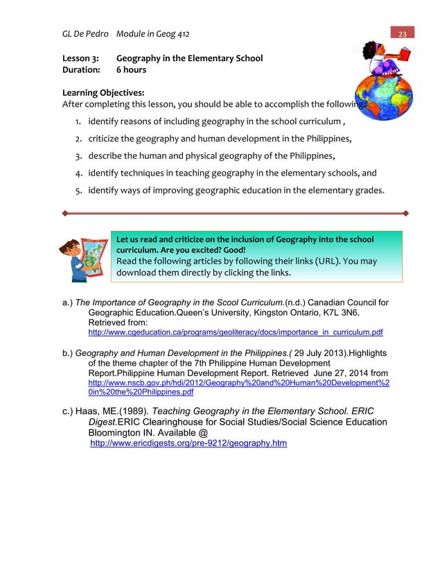 Module In Geog 412geography And Natural Resources Of The Phils Pdf 