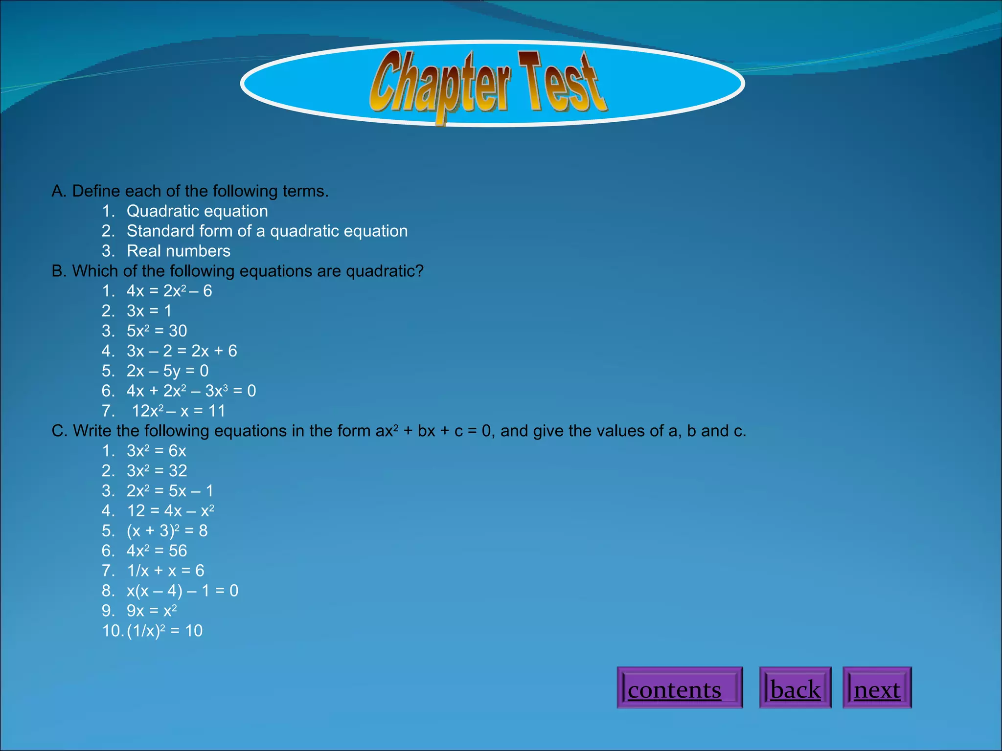 Module in solving quadratic equation | PPT