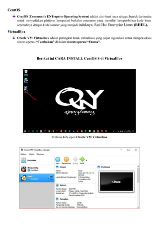 Module Installation CentOS 8 with Virtualbox | PDF