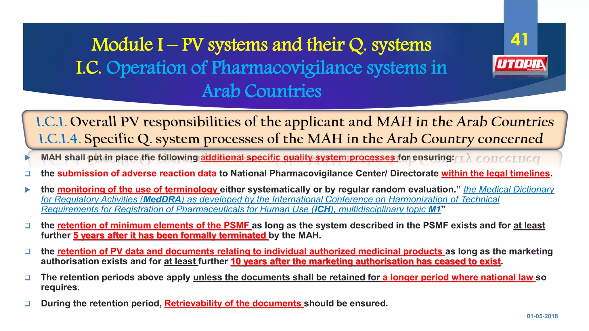 Pharmacovigilance "Module I" Pharmacovigilance system & their quality system | PDF